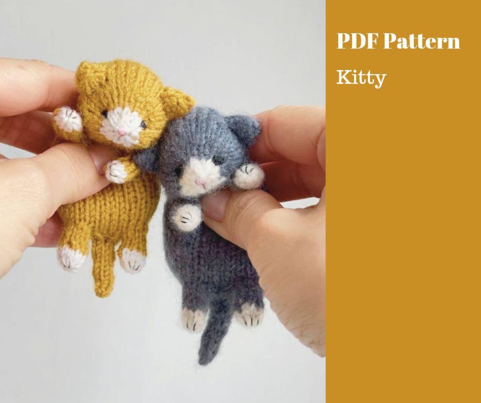 Little Tiny Kitten Knitting Pattern – LetKnit